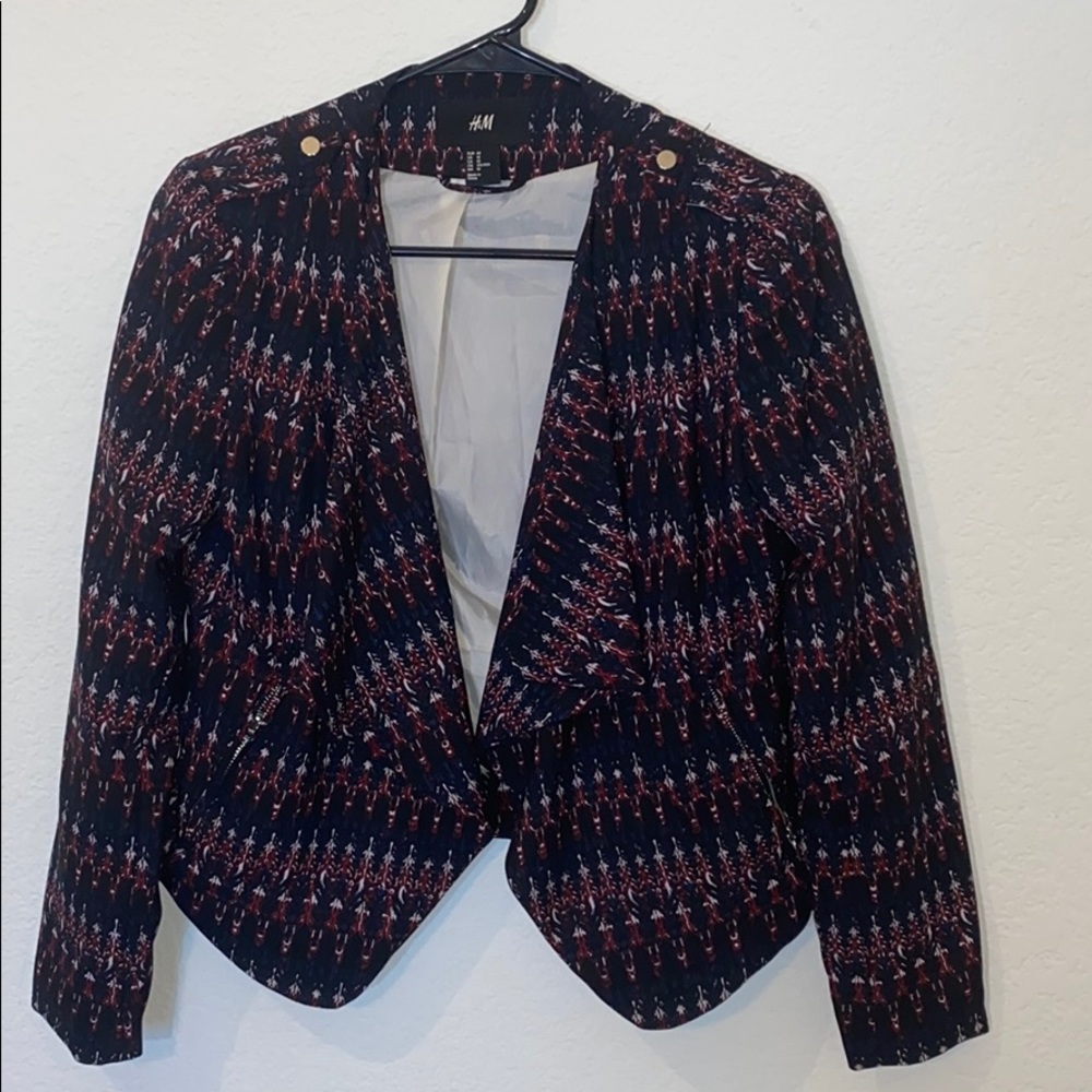 Multicolor Cropped Blazer - Gem
